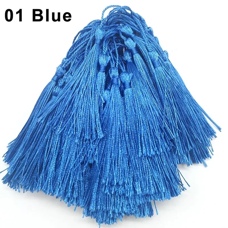 Кисточки из вискозы 100 шт. Синий, 01 Blue