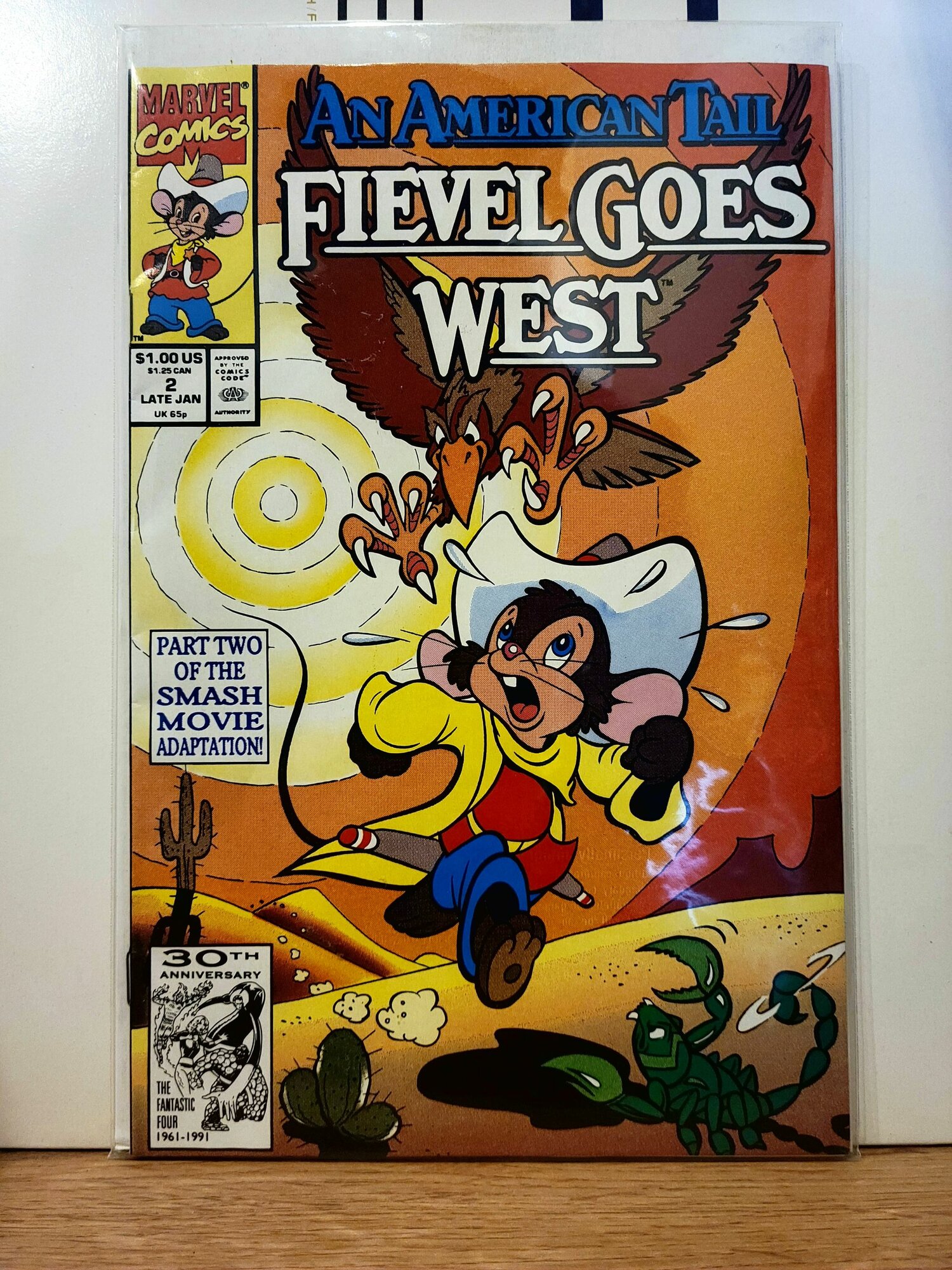 Ретро Комикс Fievel Goes West #2. 1991 Год. Оригинал!