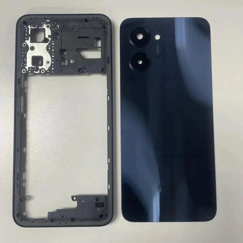 Корпус Для Realme C33 RMX3624 (средняя часть, стекло камеры в рамке и задняя крышка)