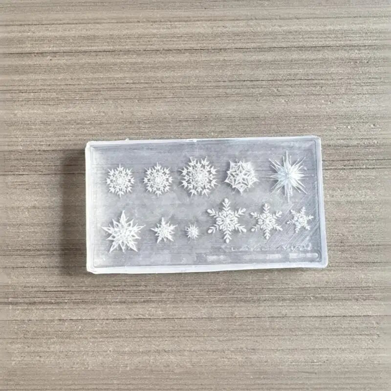 Силиконовая форма для ногтей YOVIP 3D снежинки