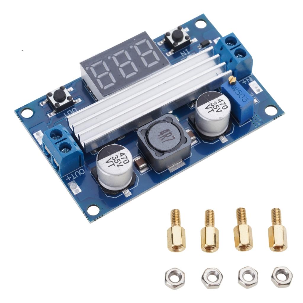 LTC1871 100W Повышающий преобразователь 3-35V в 3.5-35V с вольтметром