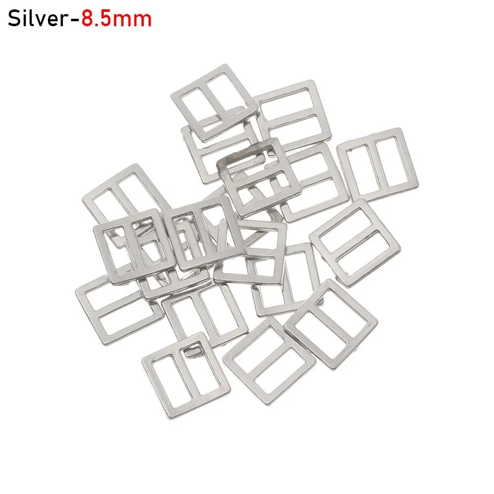 Пряжки металлические Silver 8.5mm 20/40 шт.