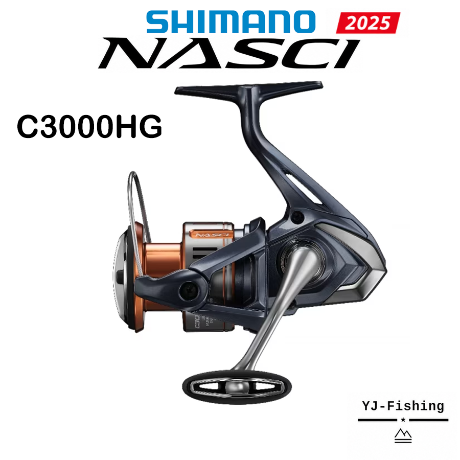 SHIMANO 2025 NASCI C3000HG Спиннинговое катушка Подходит для Морская и пресной, Малайзия