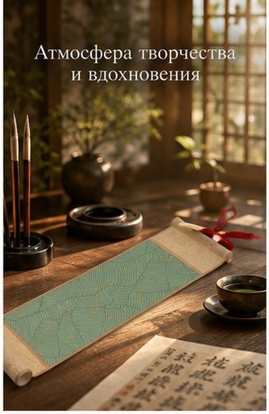 Бумага Для Каллиграфии 1 Рулон Белая Каллиграфическая Бумага Для Декоративной Китайской Живописи 38.00X10.00X2.50Cm