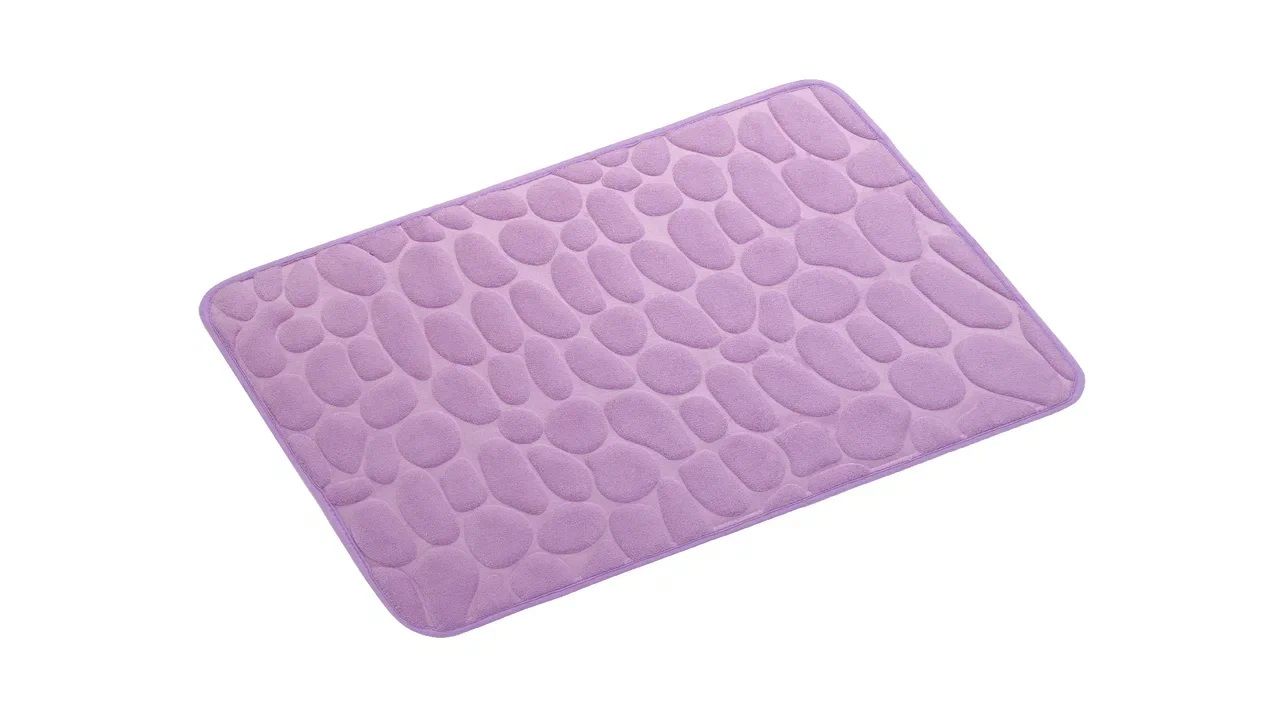 Коврик для ванной 1-ый Grampus Stones GR-3204P, фиолетовый, 50х80см