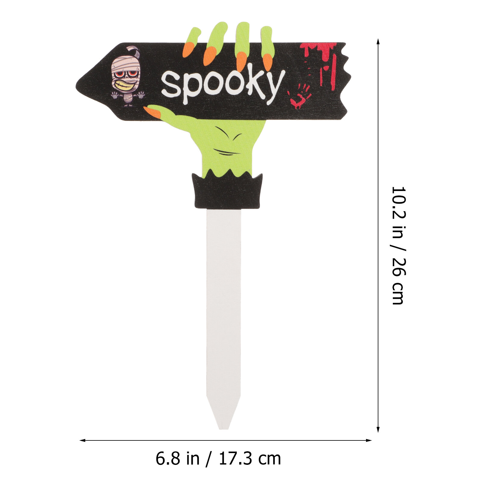 Декоративные Знаки Для Сада Halloween Стойки Для Участка 26x17.3cm