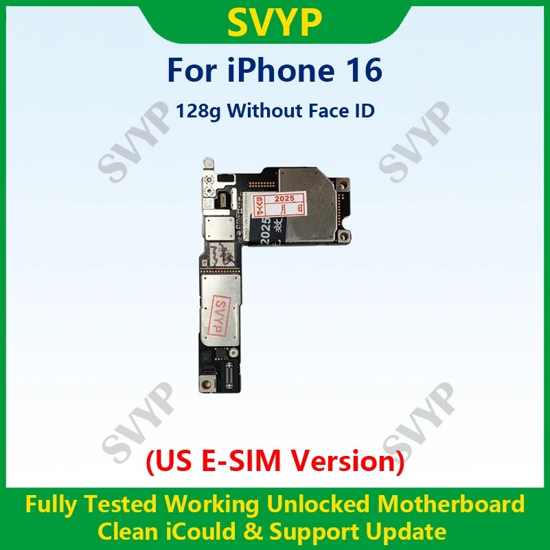 Материнская плата iPhone 16 128g No Face, US E-SIM