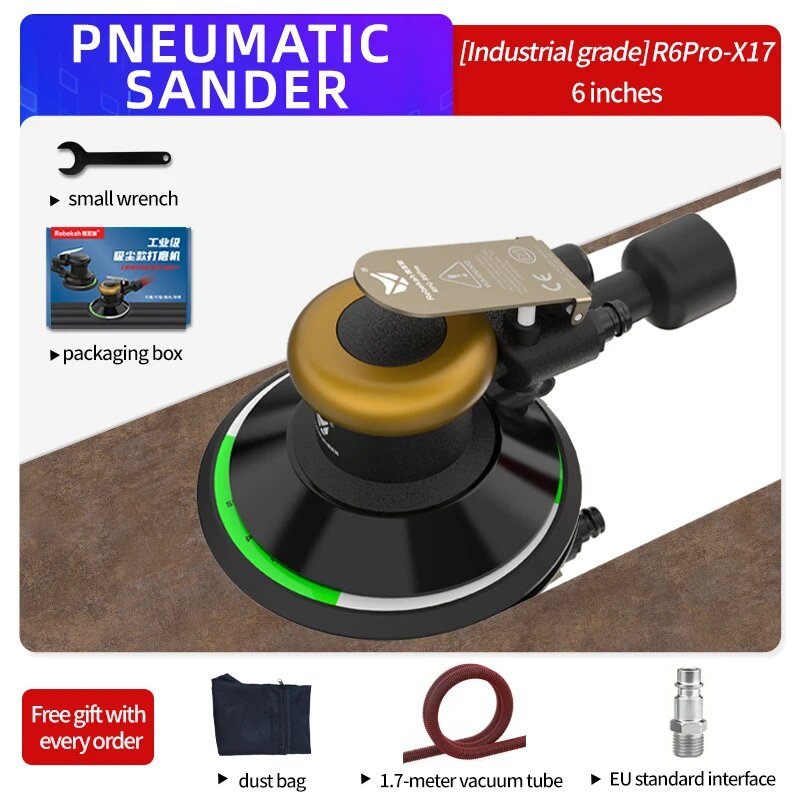 Пневматическая шлифмашина R6Pro-X17 6 дюймов