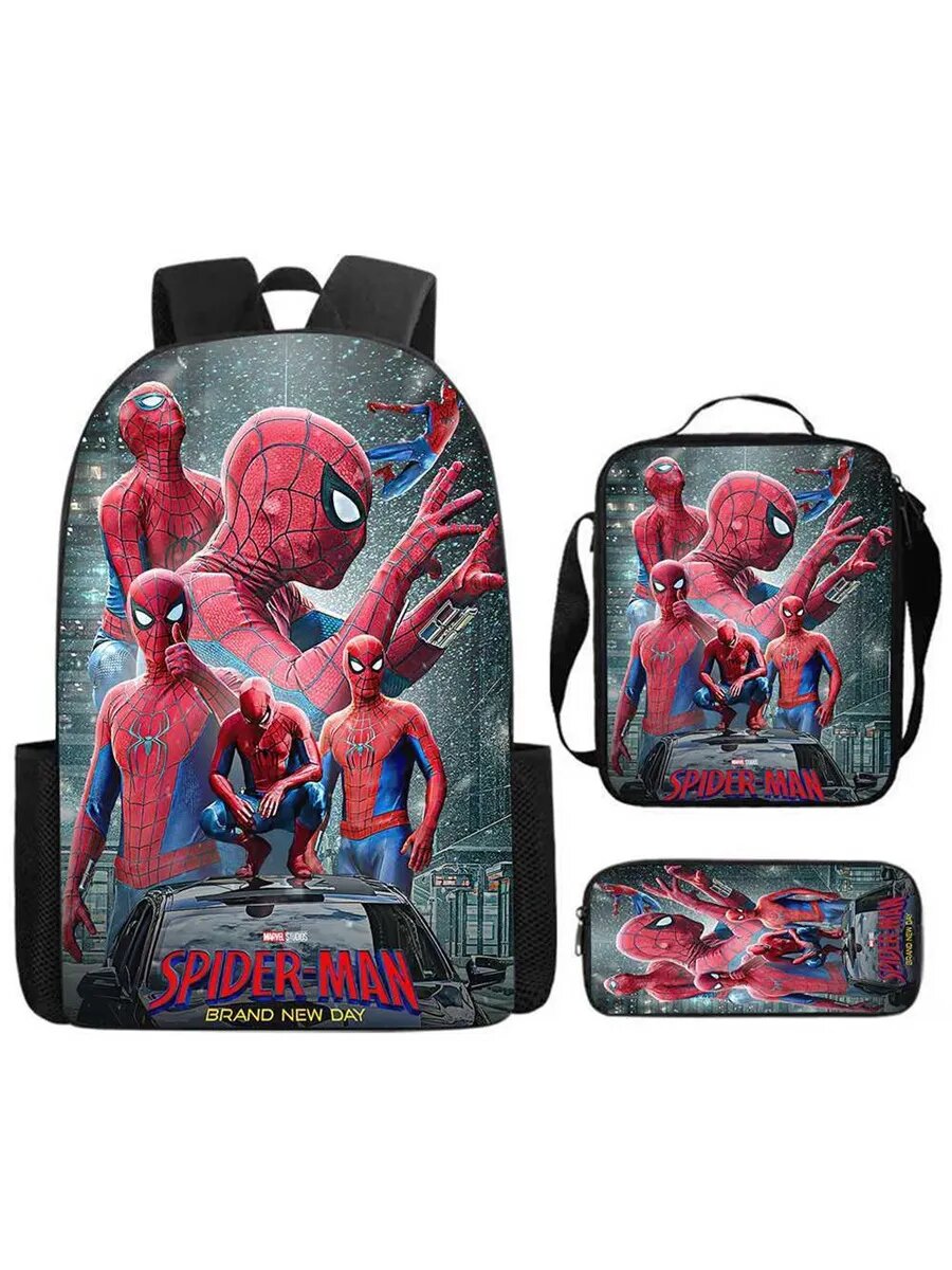 Школьный набор Spider-Man рюкзак пенал ланч-бэг