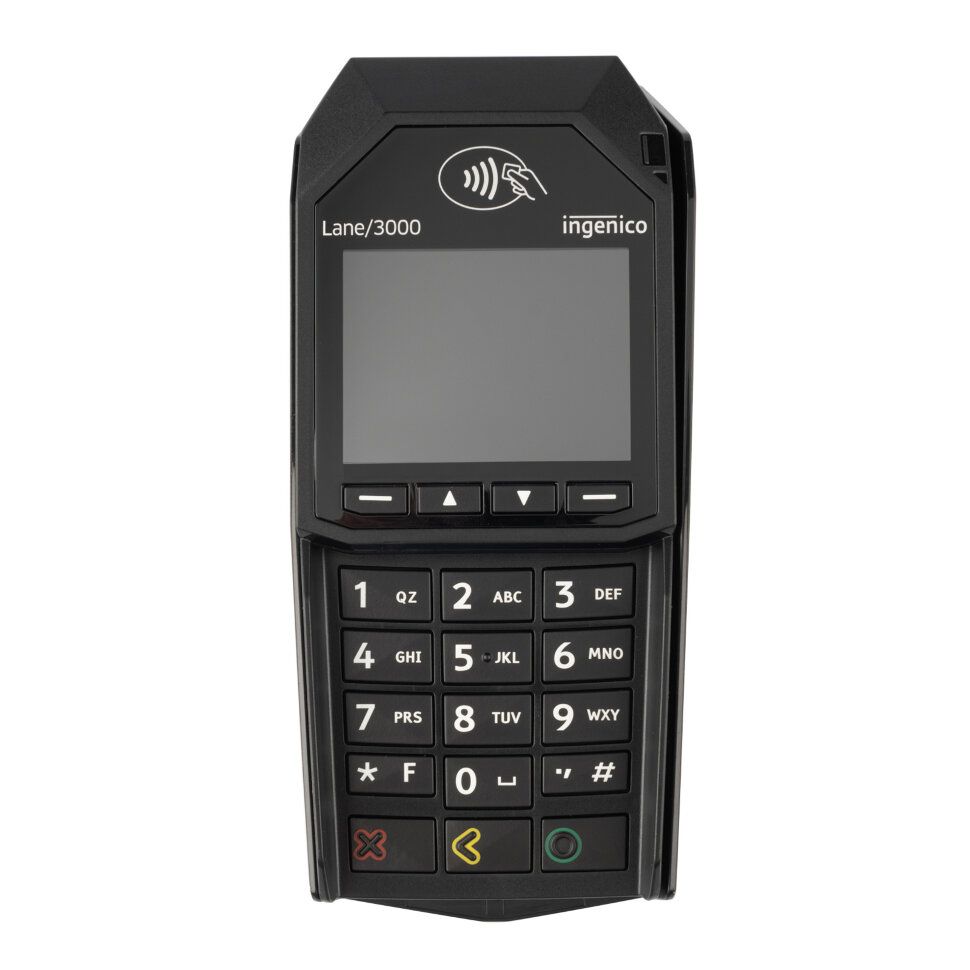 POS-терминал Ingenico Lane 3000 (Ethernet, CTLS, 128+256) с пин-шильдой стационарный терминал оплаты для торговли