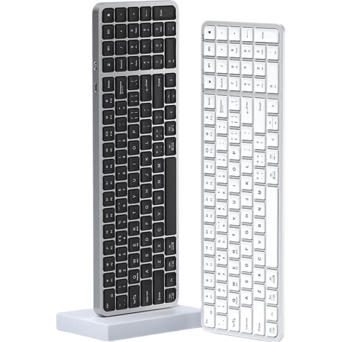 B.O.W Hangshi HD363CL-2 двухрежимный беспроводной Bluetooth клавиатура 100 клавиш перезаряжаемая для ноутбука
