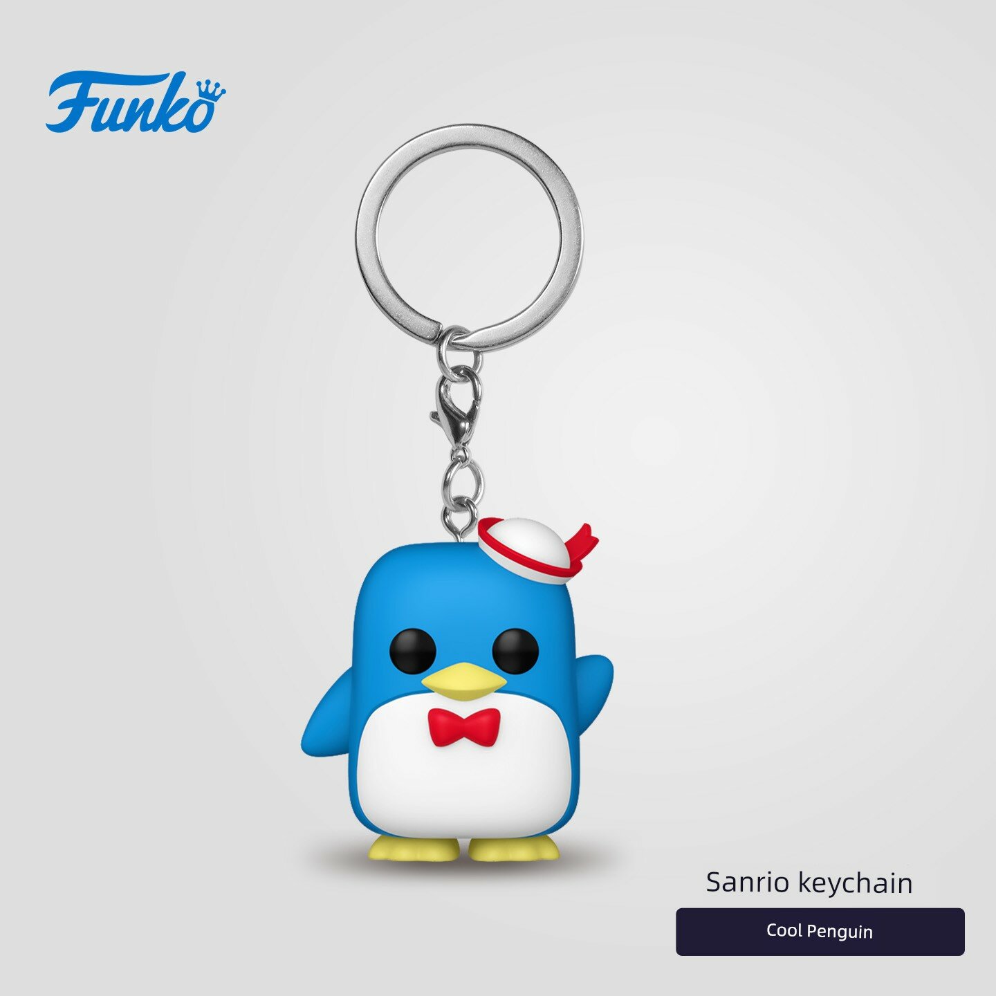 Официально лицензированный Funko Pop Пингвин, ключевой брелок с милым дизайном персонажа, идеальный для коллекционеров