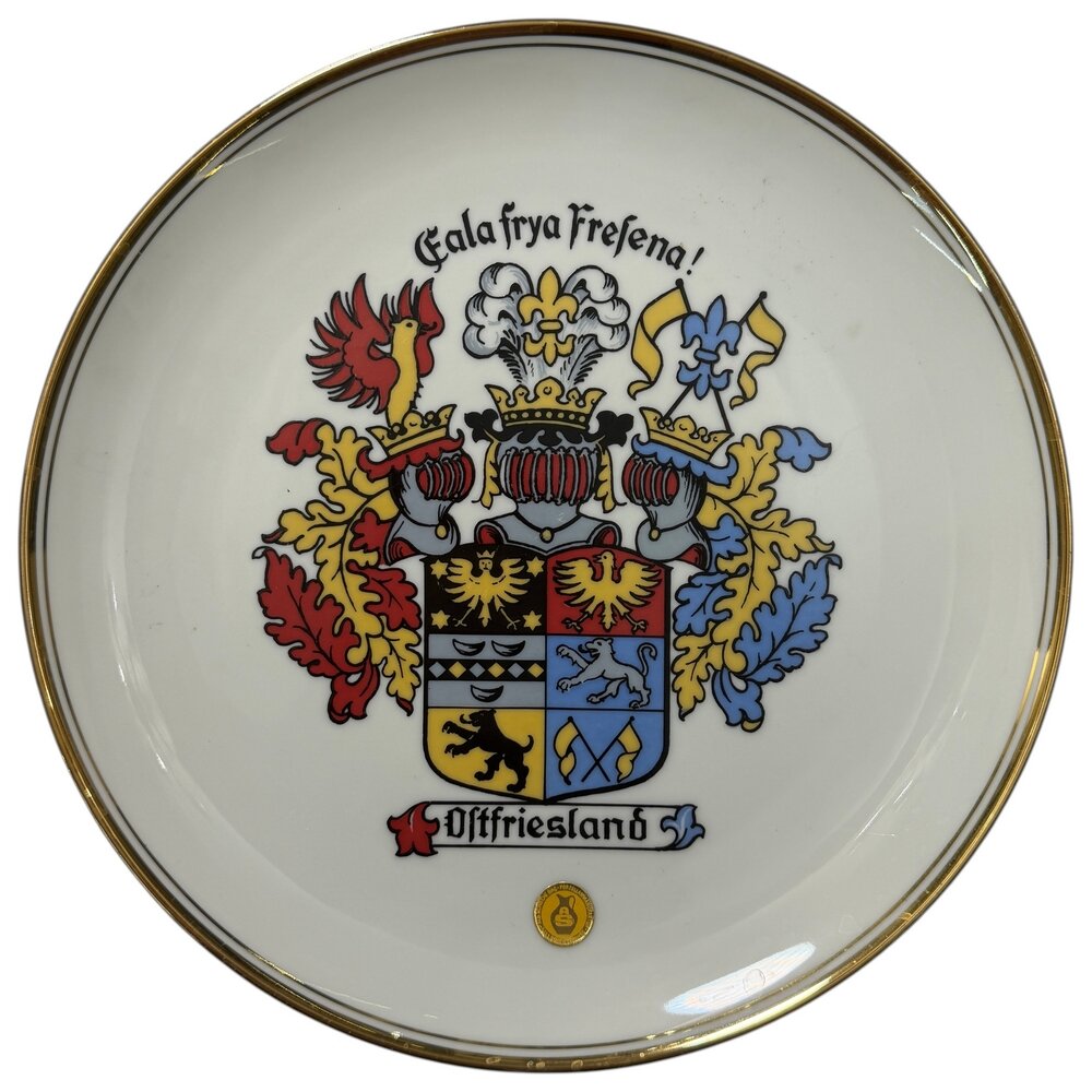 Тарелка декоративная "Восточная Фризия Ostfriesland", 24 см, 1970-1980 гг, Германия