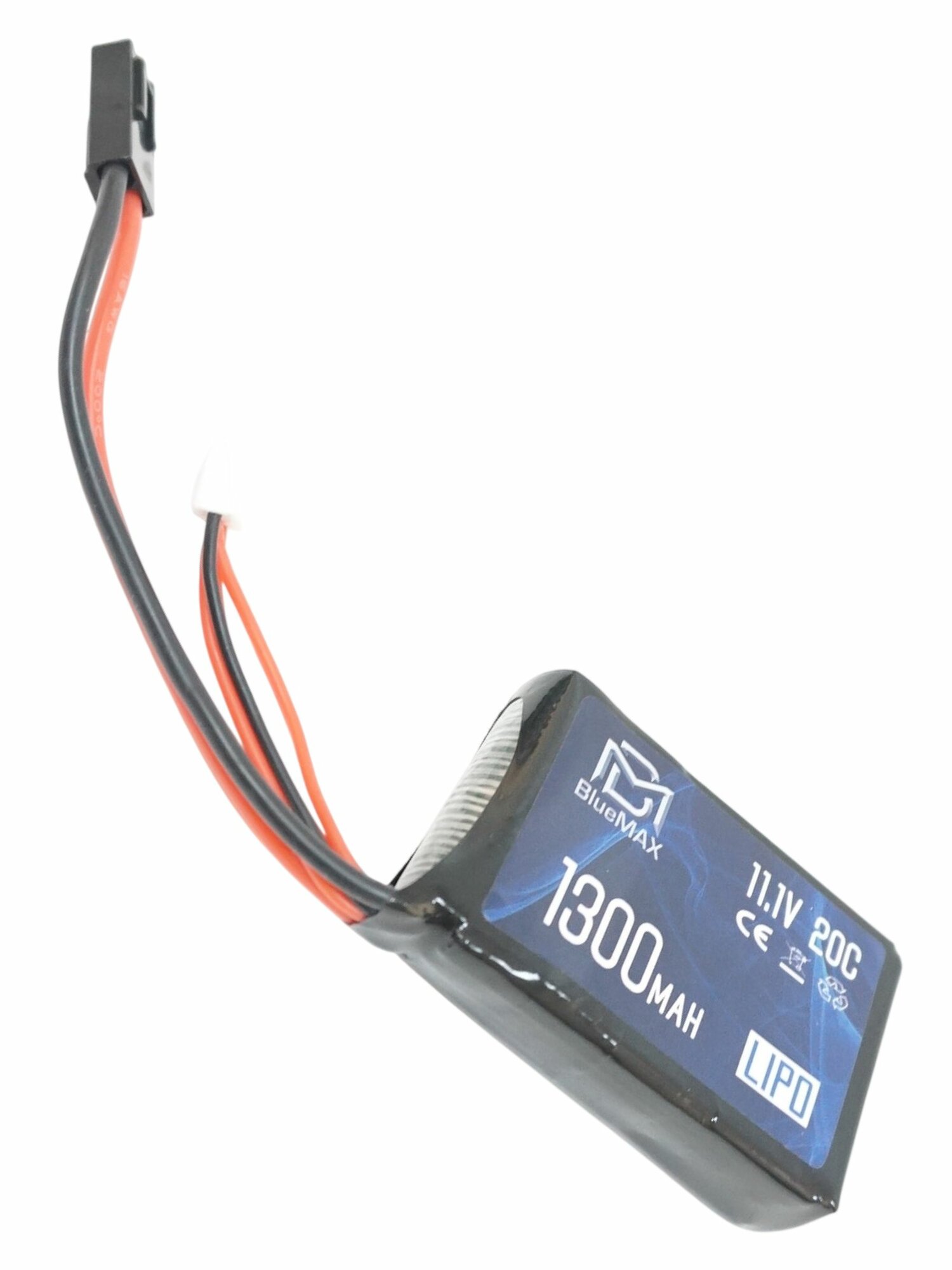 Аккумулятор BlueMAX Li-Po 11.1V 1300mah 20C PEQ/AN-15, 65x43x17 мм
