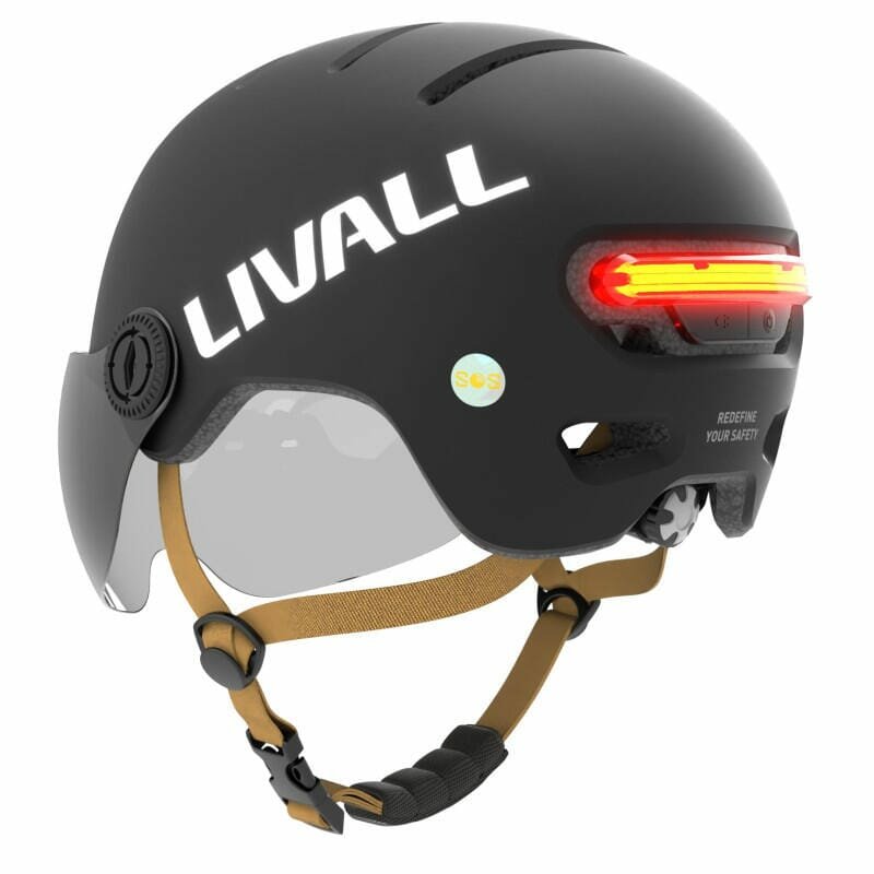 DECATHLON шлем защитный Livall L23, черный, размер l