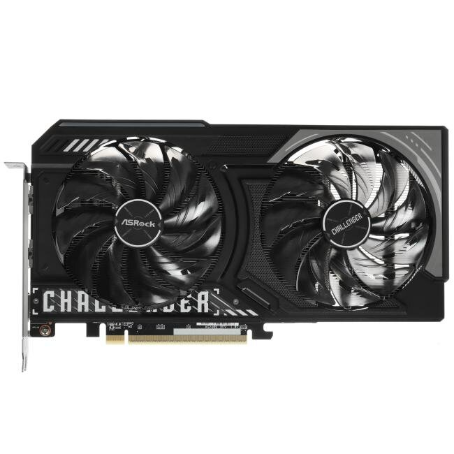 Видеокарта ASRock AMD Radeon RX 9060 XT Challenger OC [RX9060XT CL 8GO] [PCIe 5.0, GPU 2530 МГц, 8 ГБ GDDR6, 128 бит, 2