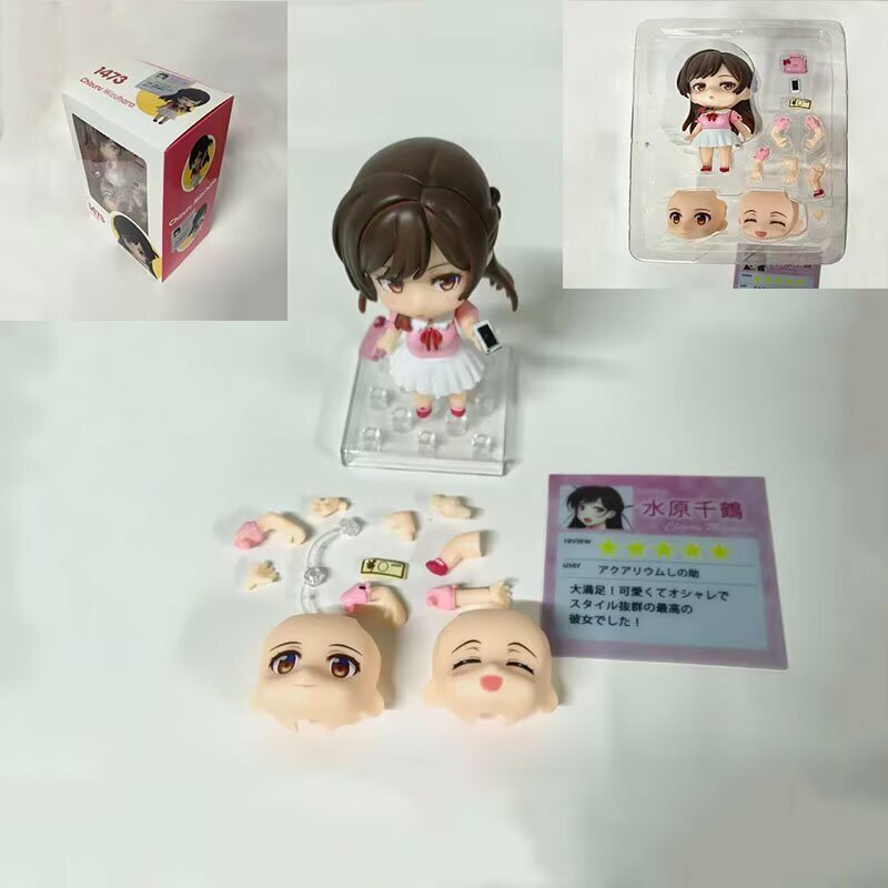 Коллекционная фигурка Rent-a-Girlfriend Chizuru Mizuhara, Q-версия, шарнирная модель из ПВХ, в коробке