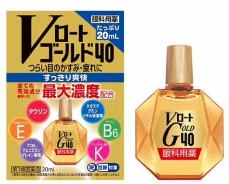 Японские капли Rohto 40 Gold