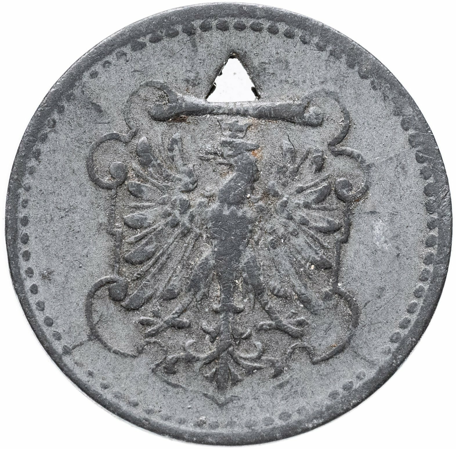 Германия "Франкфурт на Майне" 10 пфеннигов 1917 нотгельд, Цинк, в сохранности VF