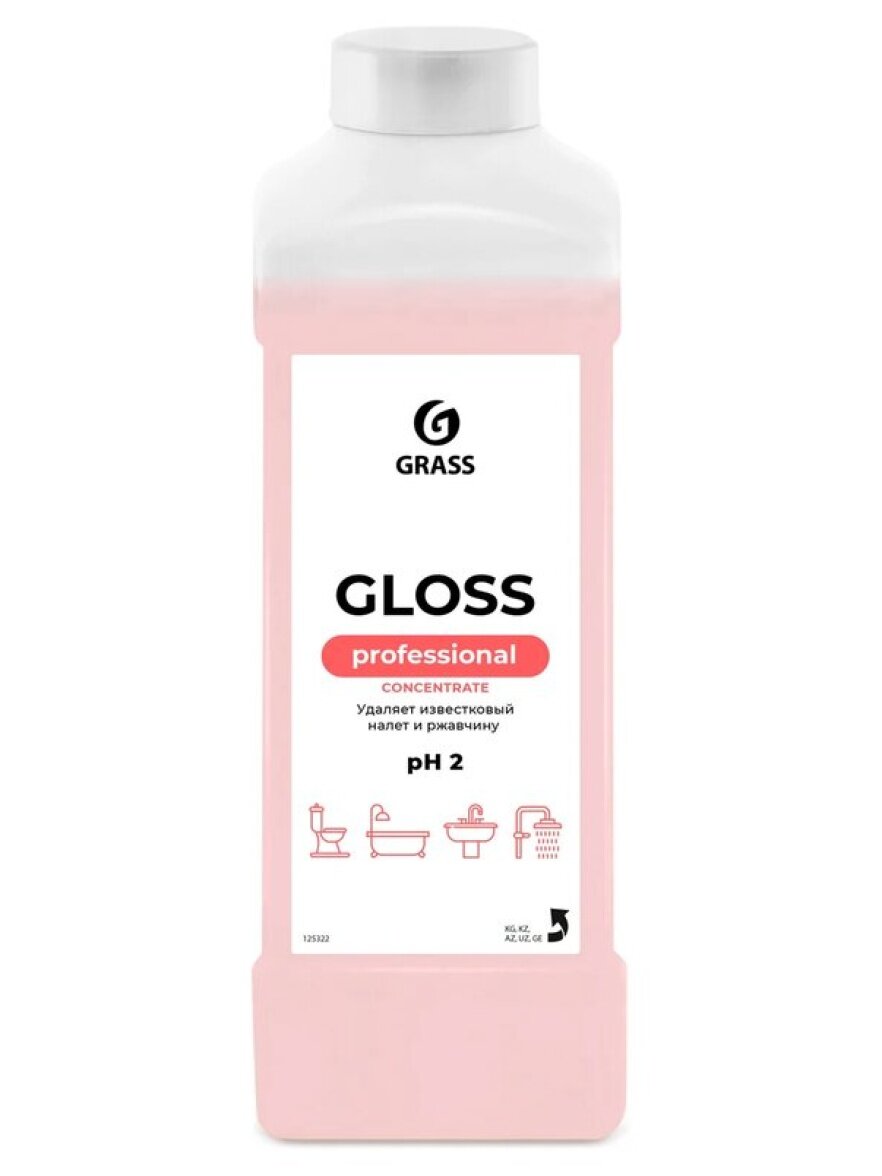 Чистящее средство Grass PROFESSIONAL Gloss Concentrate, концентрированное, 1 л