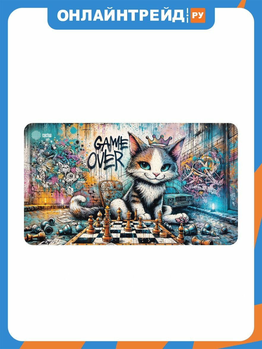 Cactus Коврик для мыши Game Over 700x400x4мм (CS-MP-COR01XLL)