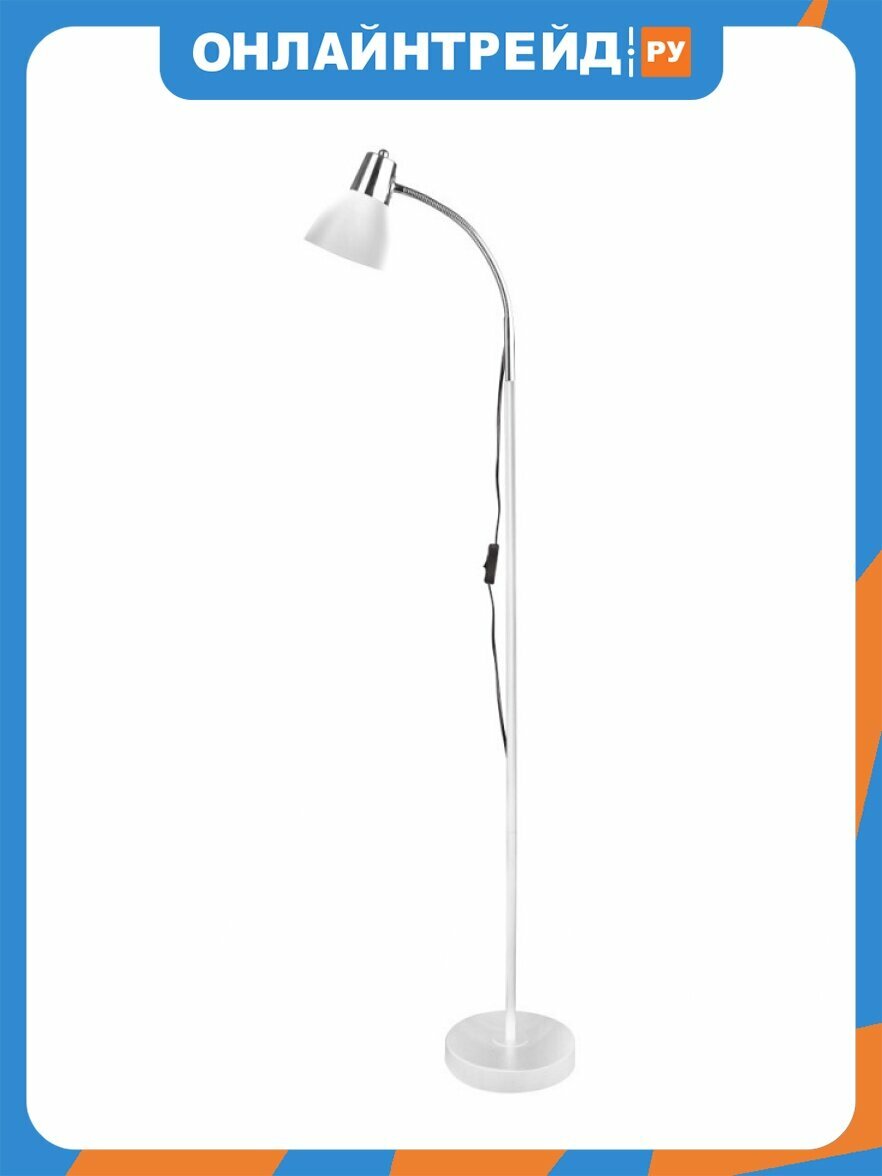 Торшер Camelion KD-359F C01 белый 230V 40W E27
