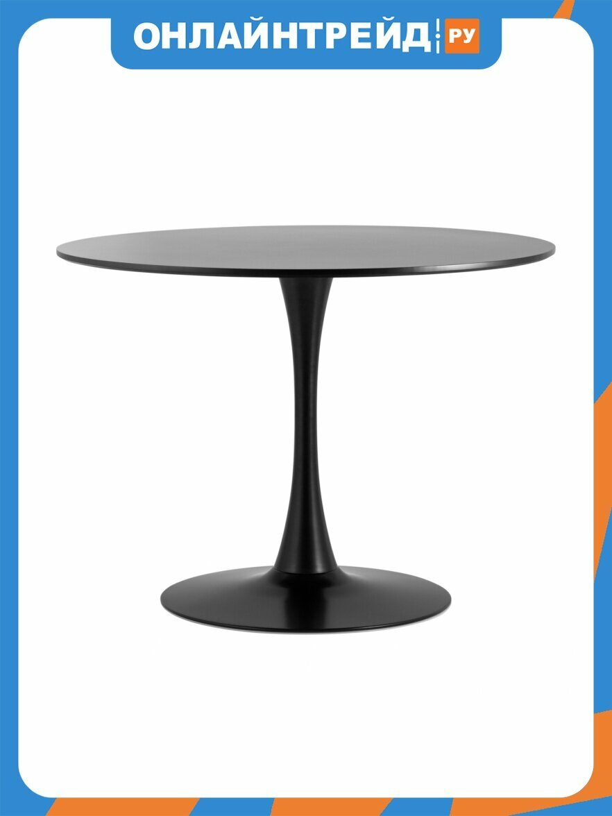 Стол обеденный Stool Group Tulip, 100х100, черный