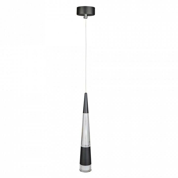 Подвесной светильник Arte Lamp Sab1k A6576SP-1BK цвет плафона подвески Прозрачный, Хром, цвет арматуры Черный