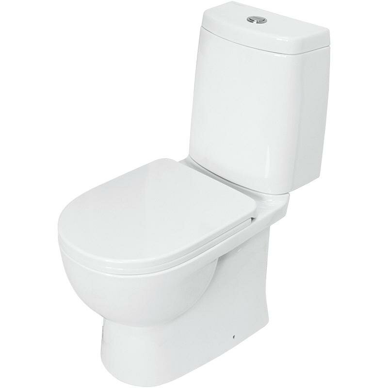 Унитаз-компакт Sanita Luxe Fest SL DM WC.CC Fest 2-DM WHT.G S1 с бачком и сиденьем Микролифт
