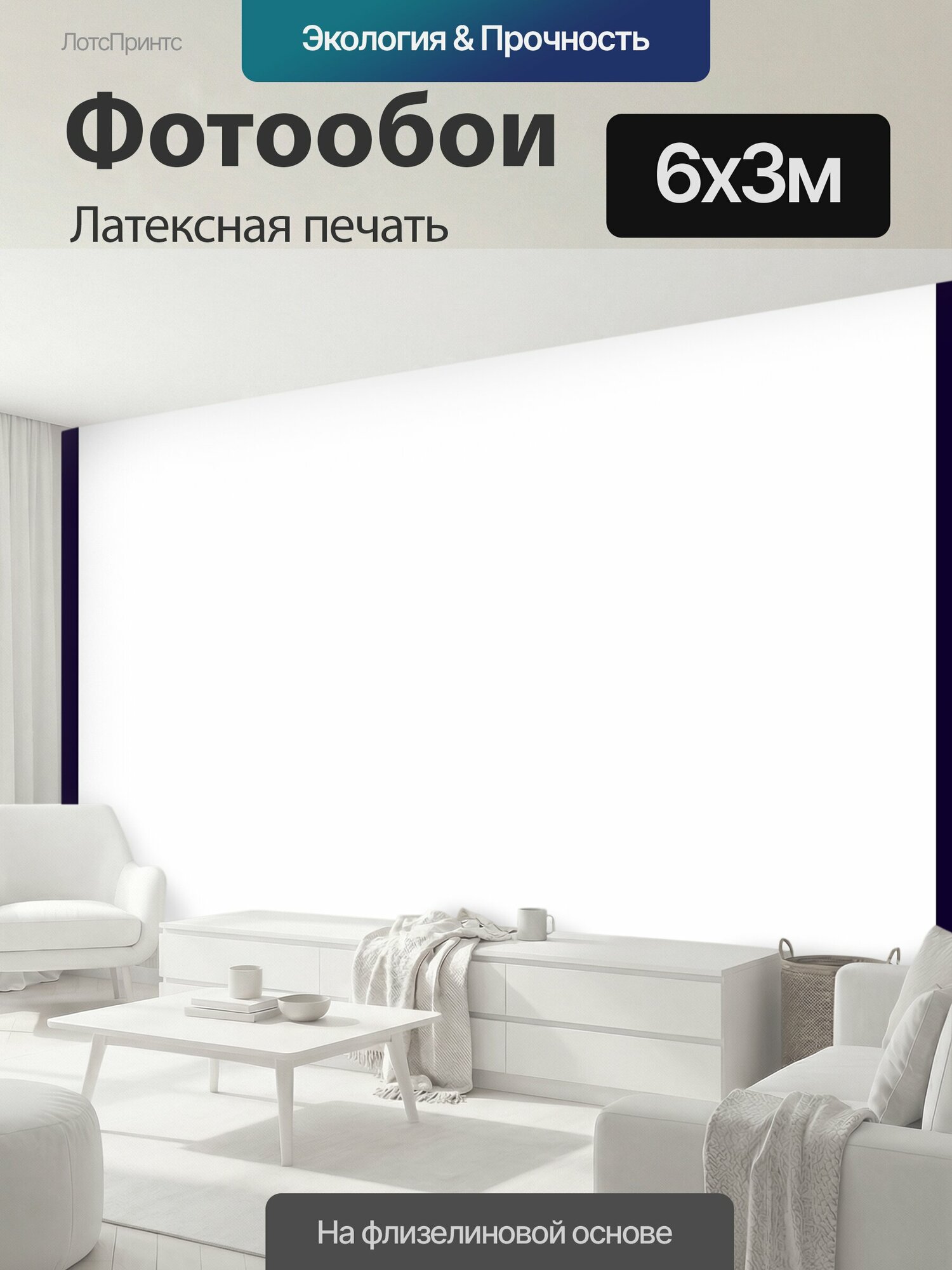Фотообои моющиеся ударопрочные "Черная рамка круглая черная рамка с белым фоном простые квадратные круглые углы черный белый рамка пустой фон изображение фото" 600x300 см. латексная печать