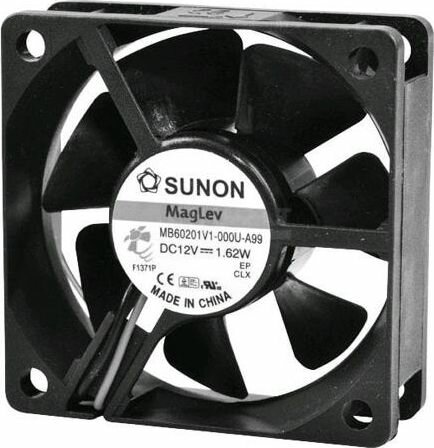 Вентилятор SUNON EE60201B1-000U-999 Вентилятор осевой 12В DC 60х60x20мм подшипник качения 39,06куб. м/ч 34,5dBA 1шт