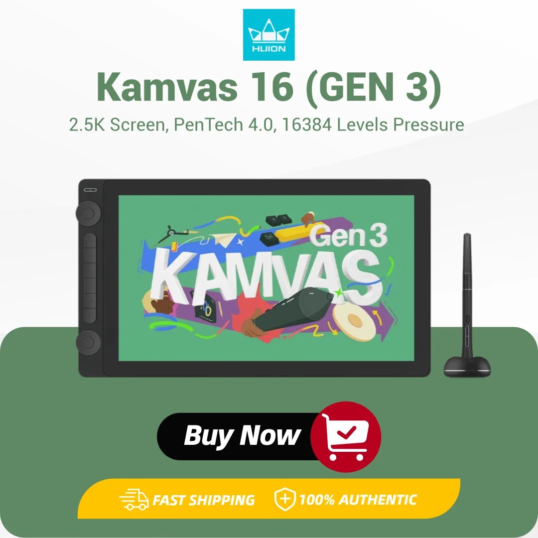 HUION Kamvas Pro 16 Цифровой планшет