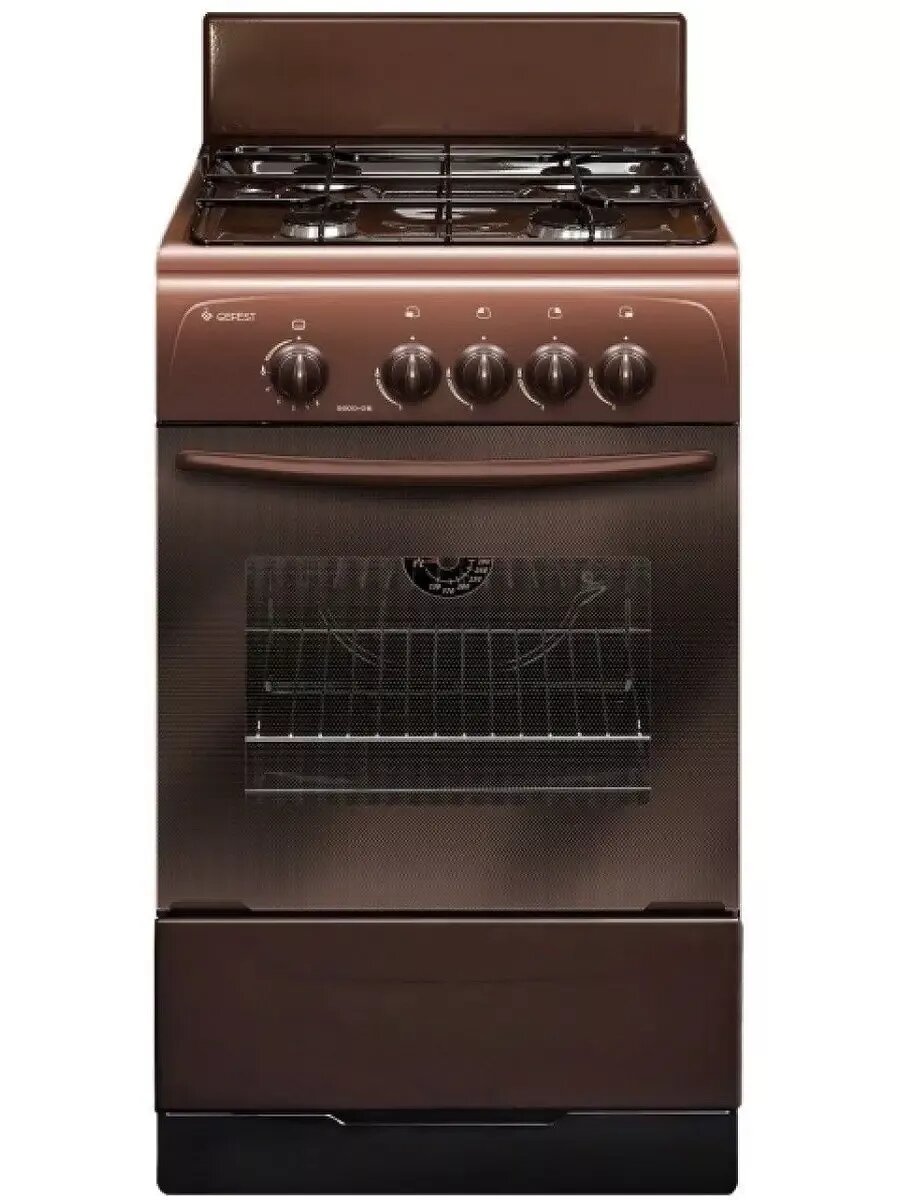 Плита Gefest 3200-08 K36, газовая, 4 конфорки, (без крышки), коричневый