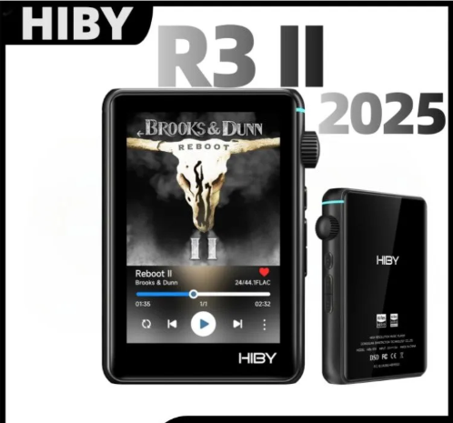 HIBY R3 II издание 2025 года MP3-плеер без диска, черный