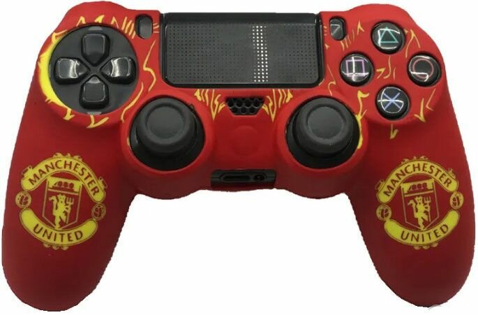 Силиконовый чехол для Dualshock 4 (Manchester United)