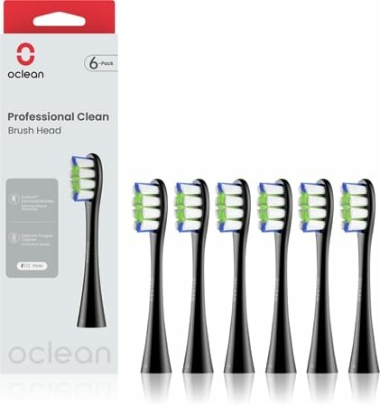 Насадка для электрической зубной щетки Oclean Professional Clean P1C5, черный, 6 шт