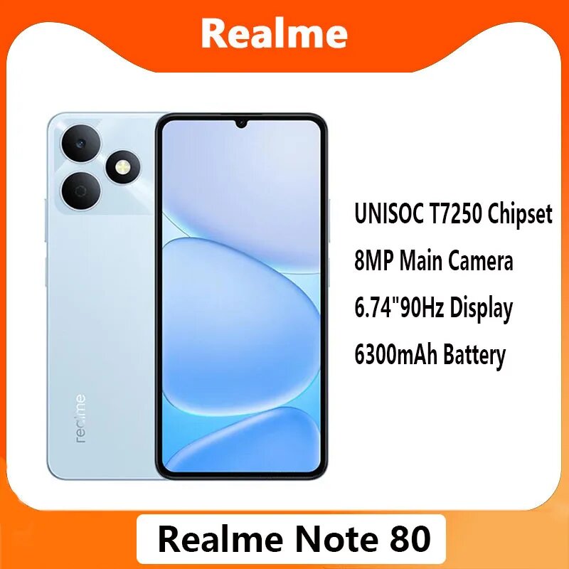 Смартфон Realme Note 80, 4/128ГБ — фото 1