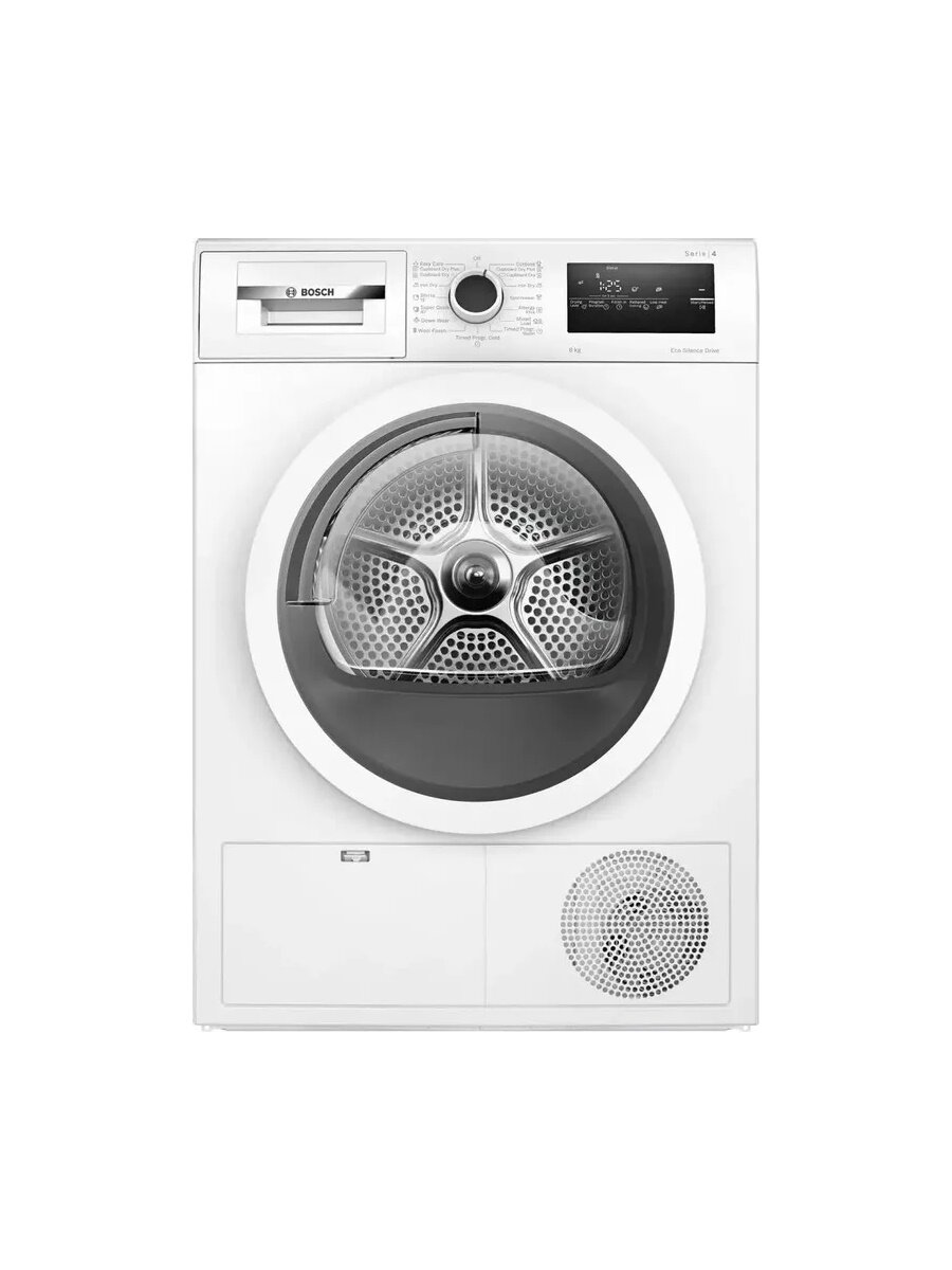 Сушильная машина Bosch Serie 4WTN86211ME 8кг, конденсационная, белый