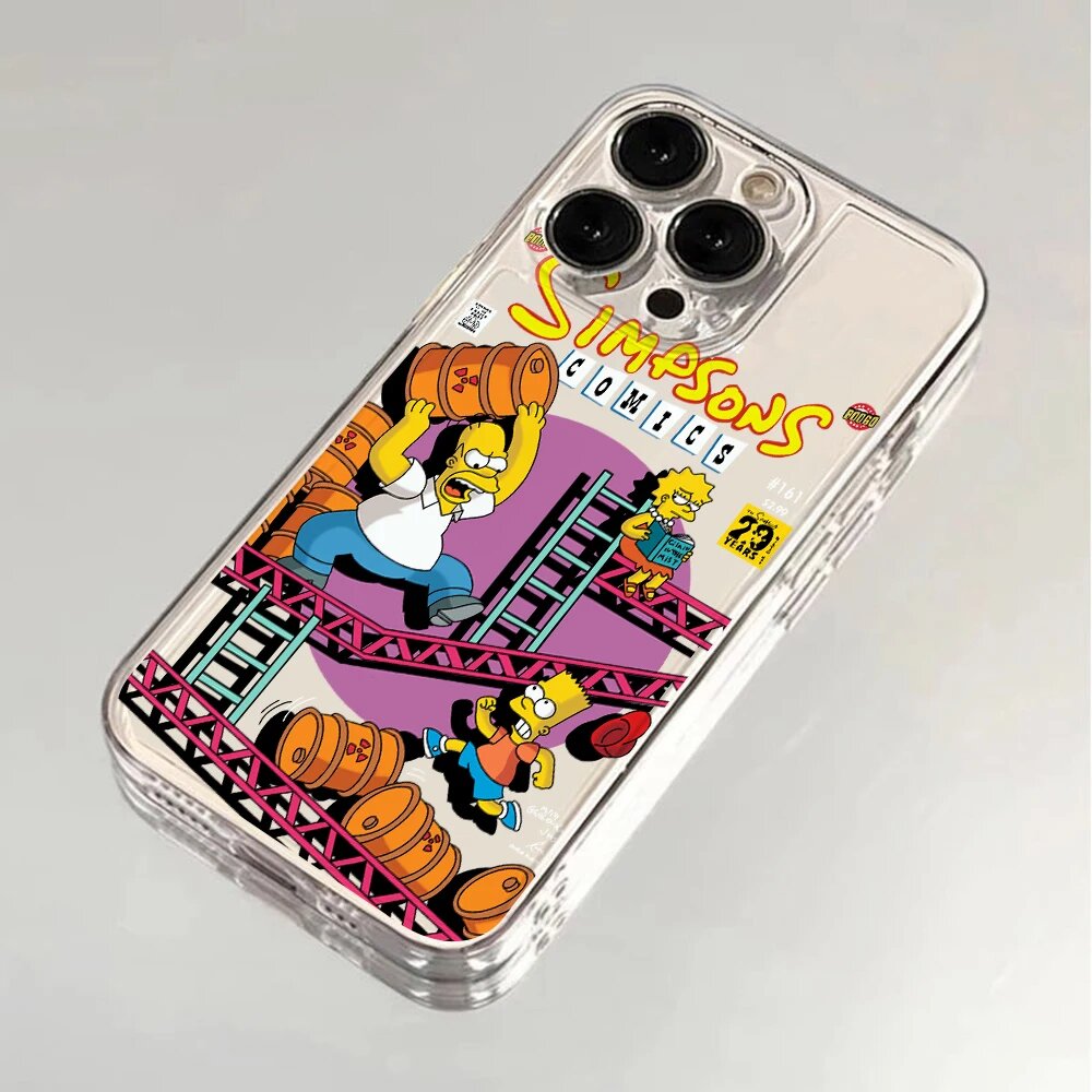 Чехол для iPhone 15 Simpsons Comics Clear TKT-2Y701092T4
