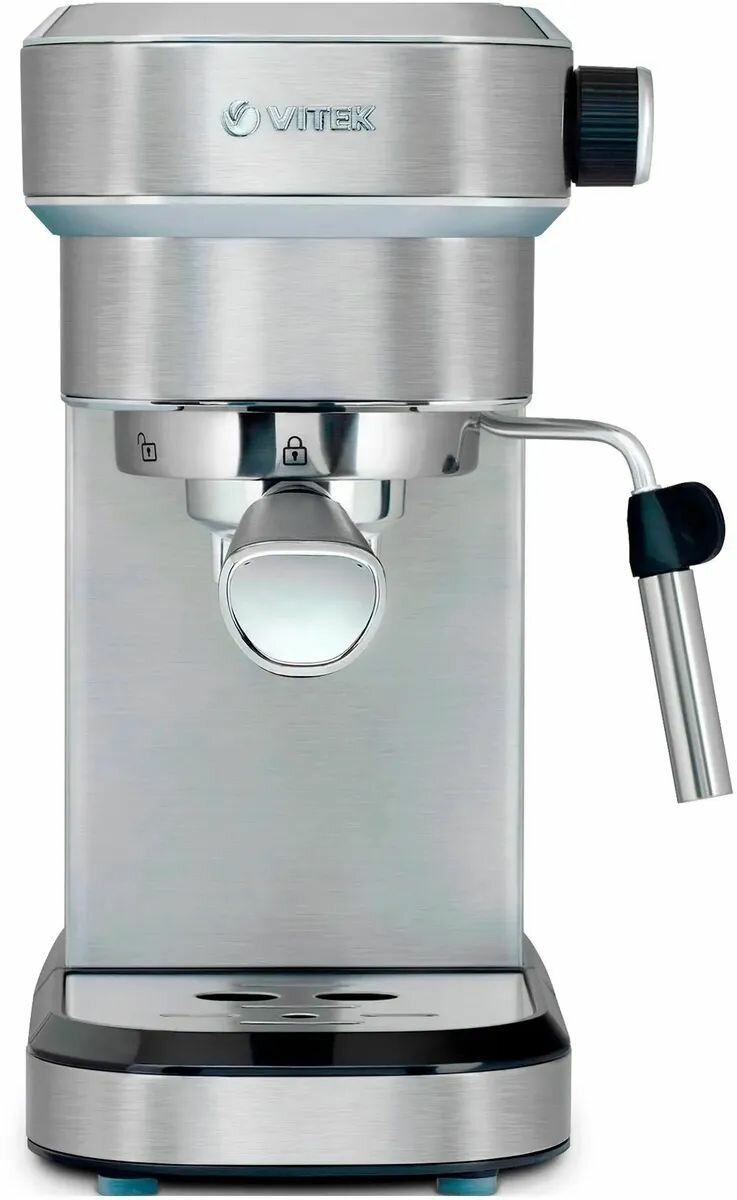 Кофеварка рожковая Vitek VT-1509, серебристый
