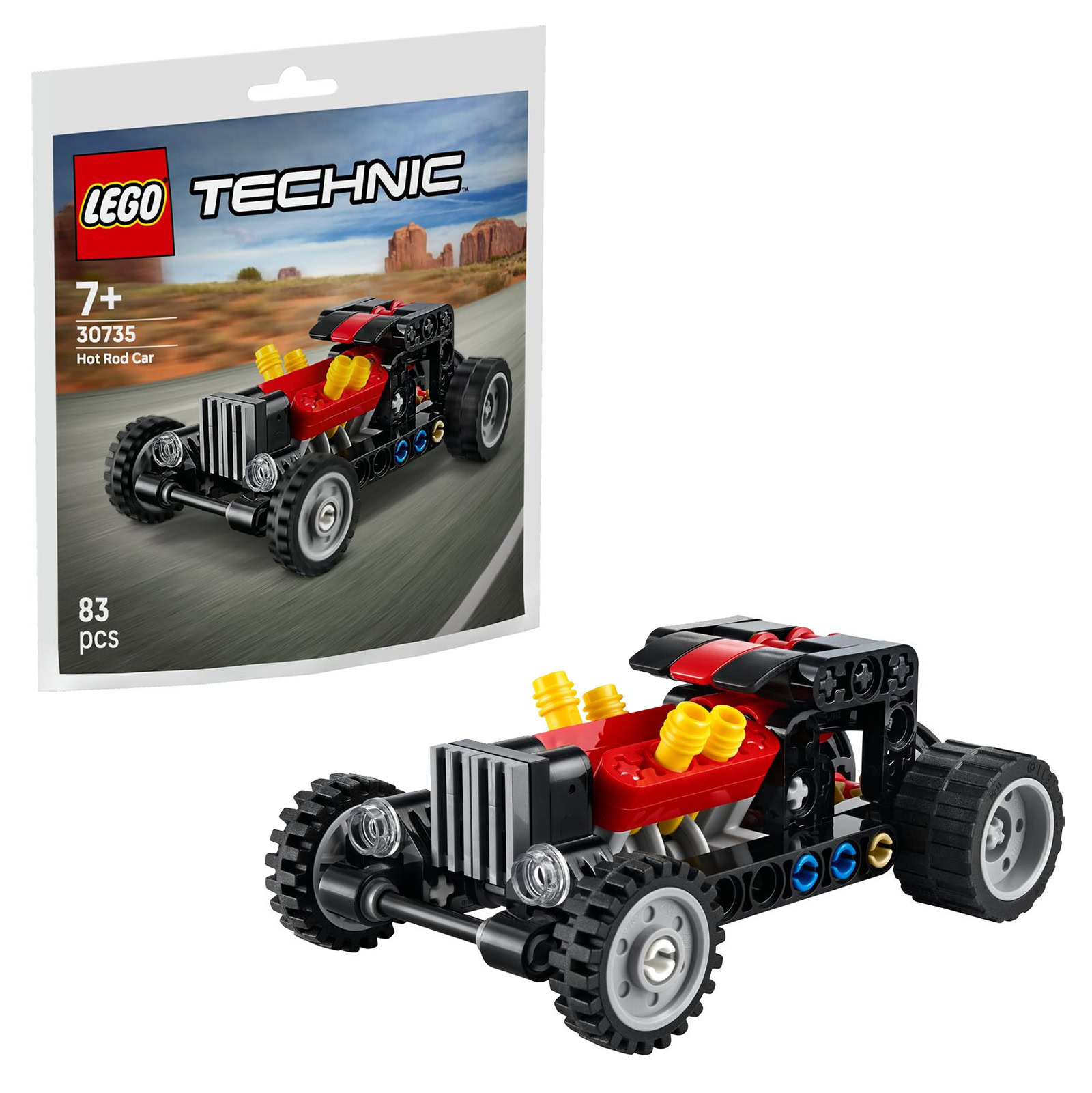Конструктор LEGO Technic 30735 Мини-набор: Автомобиль Хот-род, 83 дет.