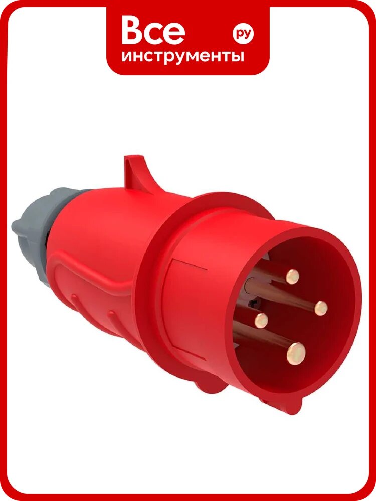 Вилка переносная ССИ-014 MAGNUM IEK 16А 3Р+РЕ 380В IP44 9976257 PSN02-016-4