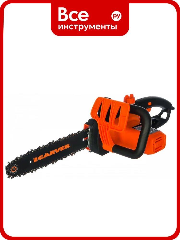 Электрическая цепная пила CARVER RSE-1500М с мощностью 1000 Вт и длиной шины 30 см для бытового использования