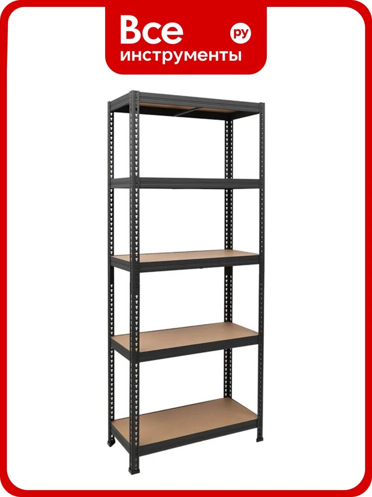 Стеллаж практик SBL 180KD-120x45-5 S24499375509 напольный стационарный металлический с крашеным покрытием серый