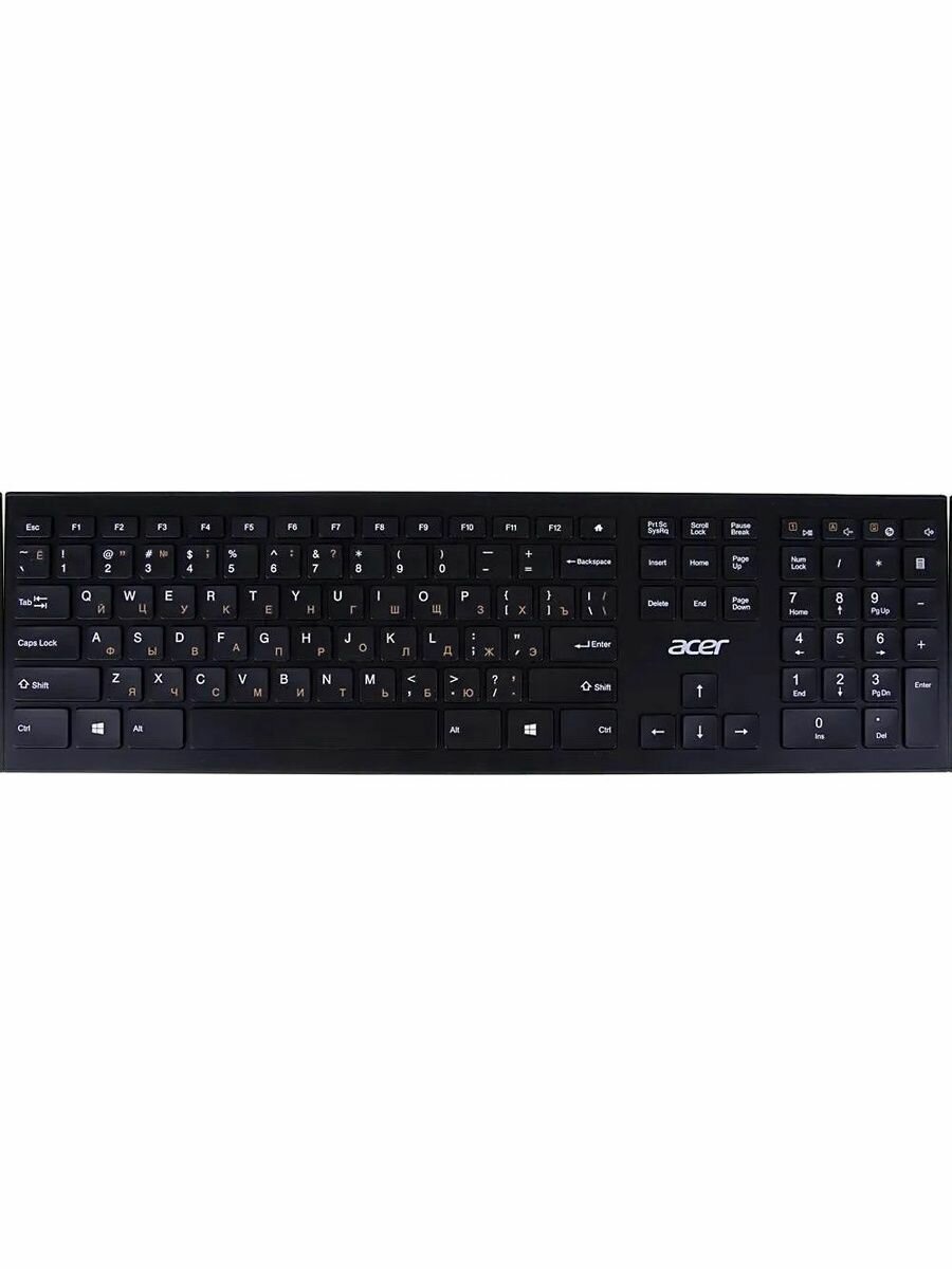 Acer Клавиатура беспроводная , черный