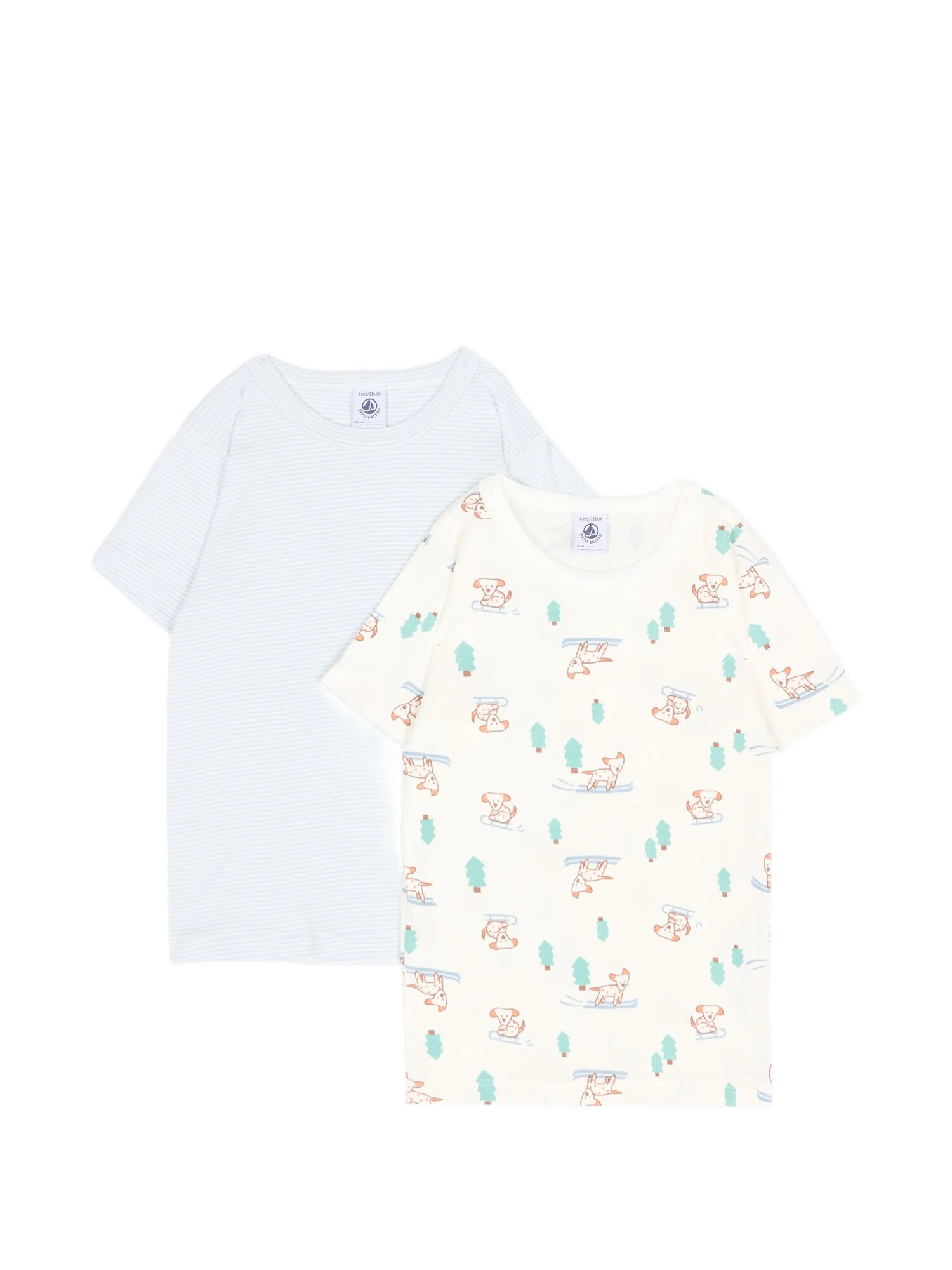Футболка Graphic-print striped T-shirt (set of two)