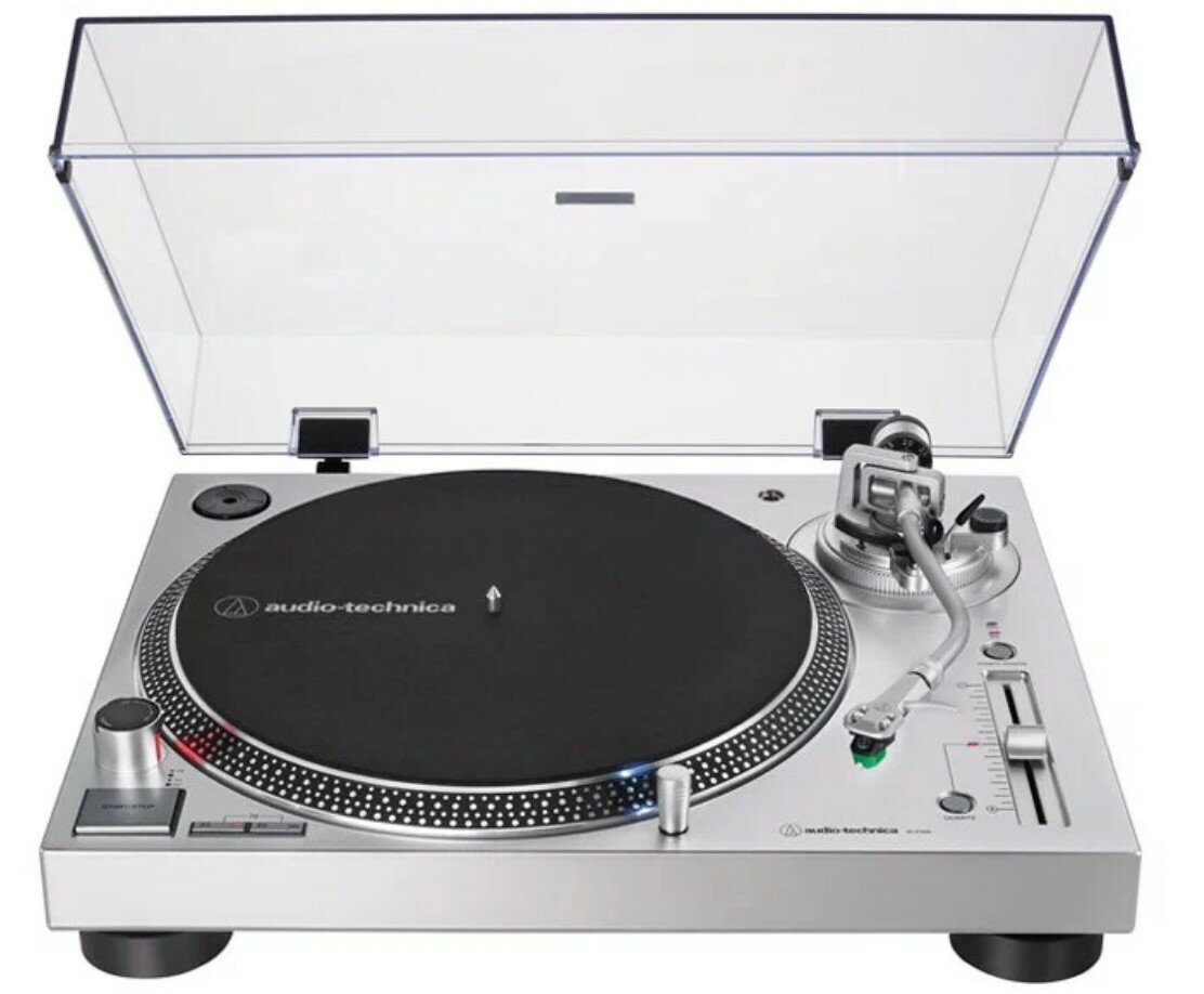 Виниловый проигрыватель Audio-Technica AT-LP120XUSB серебристый