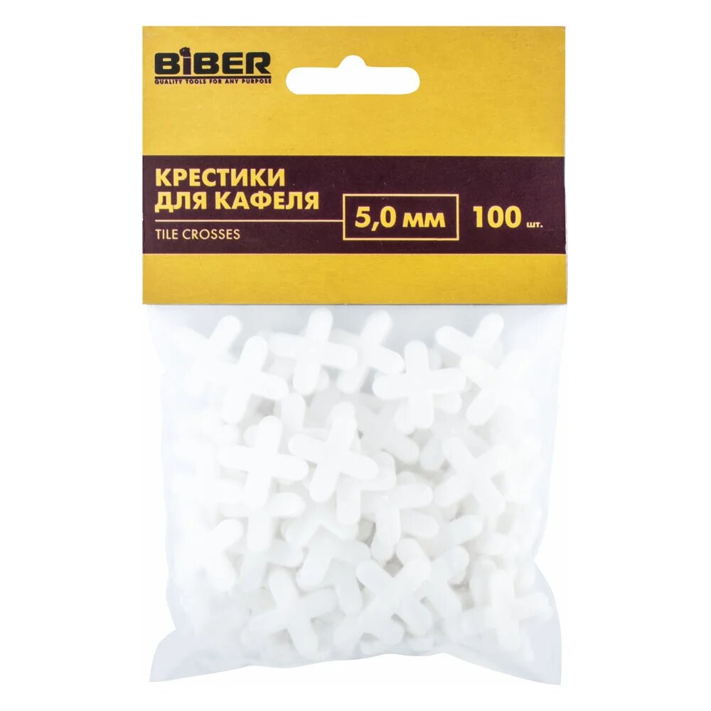 Крестики для кафеля (100 шт; 5 мм) Biber 55606 тов-080352