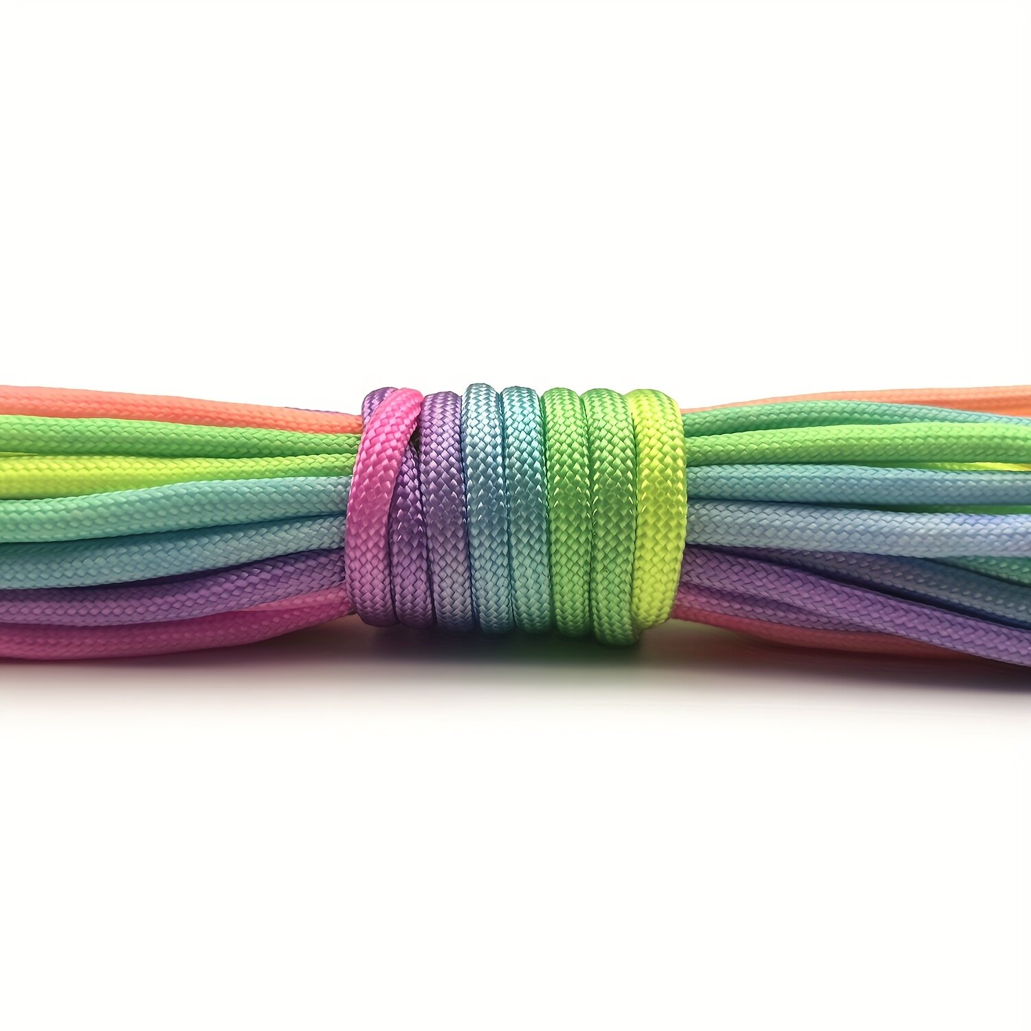 Цветная веревка 4 мм, 20 метров, для ручного плетения DIY, уличная, бельевая, поводок для питомца
