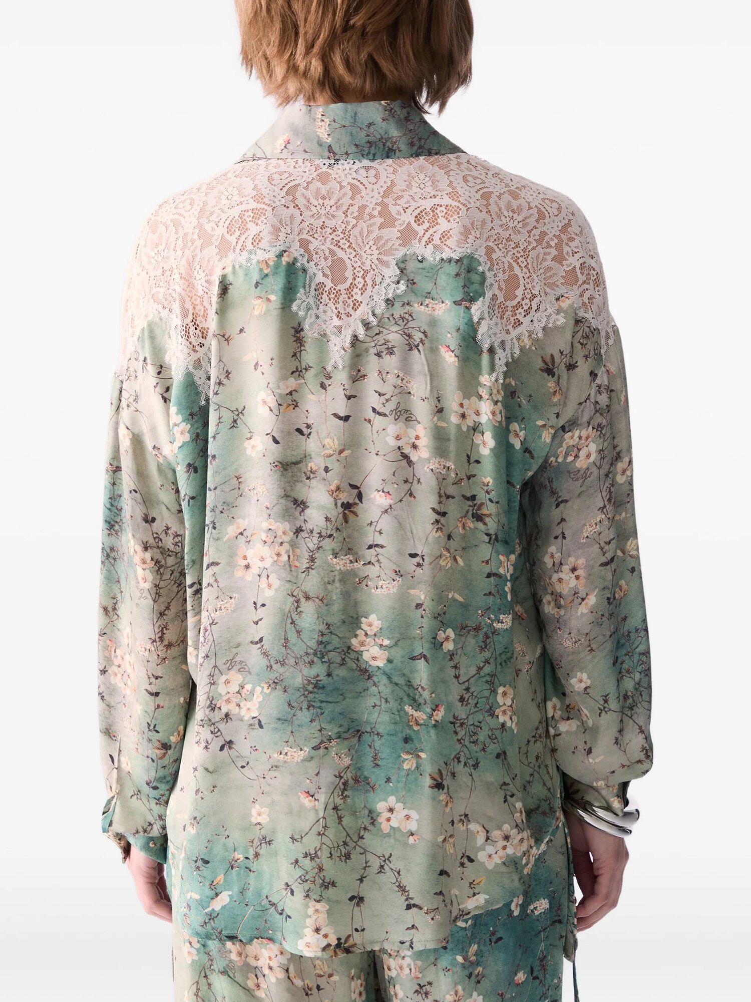 Рубашка LIU JO Printed satin shirt, размер 40 — фото 1